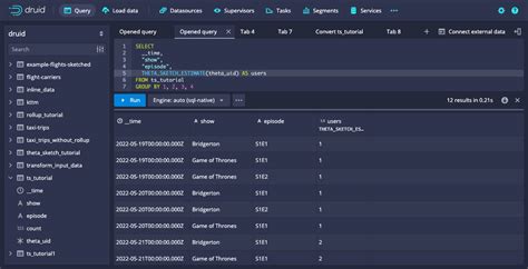 Approximations With Theta Sketches Apache® Druid