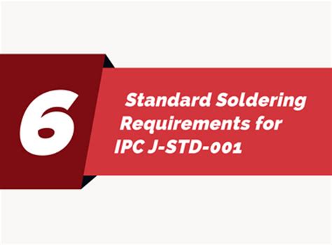Standard Soldering Requirements For Ipc J Std 001 Solder Tools