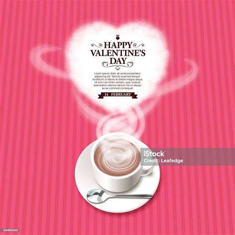 밸런타인데이 배경기술 연료증기 심장 메트로폴리스 핫 초콜릿 크림 유가공 식품에 대한 스톡 벡터 아트 및 기타 이미지 크림 유가공 식품 우유 증기 Istock