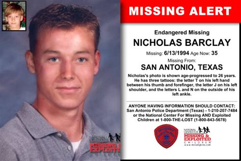 The Disappearance Of Nicholas Barclay Disappeared