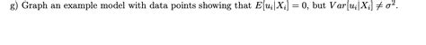 Solved G Graph An Example Model With Data Points Showing Chegg