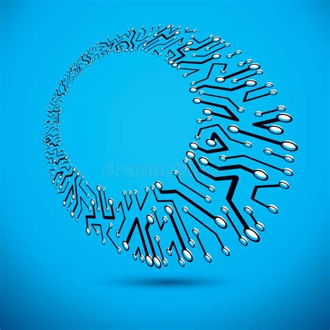 vector circuit board digital technologies abstraction computer stock