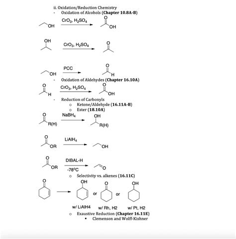 Solved Ii Oxidation Reduction Chemistry Oxidation Of Chegg Com