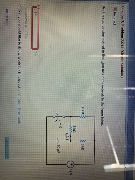 solved chapter 7 problem 7 048 circuit solution x