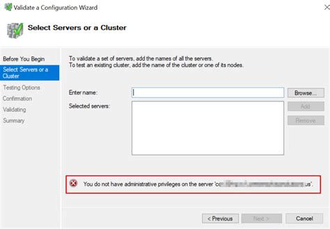 Access Denied Trying To Connect To A Cluster With Failover Cluster