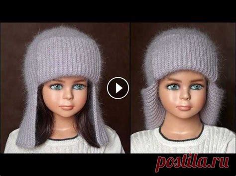 Лучший мастер класс ШАПКА УШАНКА КРЮЧКОМ Вязание крючком для начина Шапка ушанка крючком