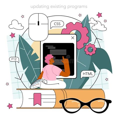 Programming Concept Idea Of Coding Testing And Writing Program Stock Vector Illustration Of