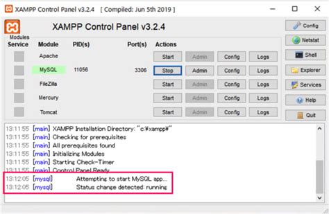 Mysqlの起動・停止 Xamppの使い方 Pc設定のカルマ