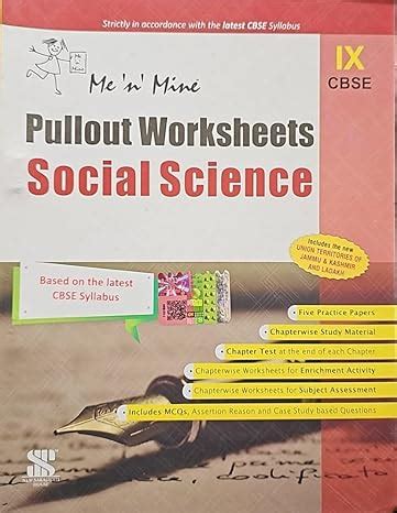 Me N Mine Pullout Worksheets Social Science Class 9th CBSE 2023 24 Niti Arora Amazon In