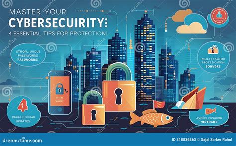 Security Theme Of Cyber Security Data Protection Information Privacy Antivirus Concept Stock