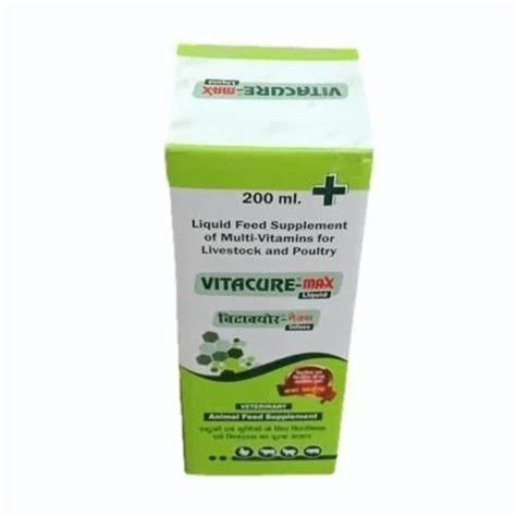 Vitacure Max Liquid Animal Feed Supplement At ₹ 203litre Animal Feed