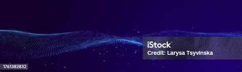 움직이는 입자가 있는 미래의 물결 같은 점들 추상적인 기술 배경 빅 데이터의 3d 시각화 3d 렌더링 0명에 대한 스톡 사진 및 기타 이미지 Istock
