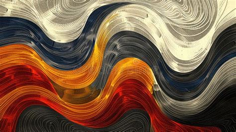 Abstract Swirling Patterns In Vibrant Colors Create A Dynamic Visual Experience Stock
