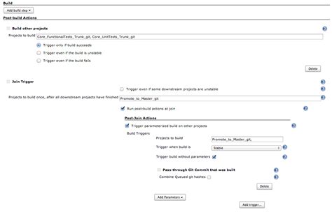 Jenkins Join Plugin Git Join Target Getting Called Twice Stack