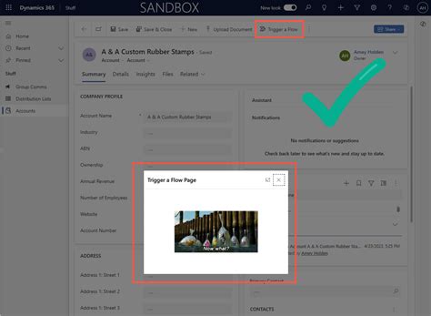 Call A Power Automate Flow From A Button In Model Driven Apps — Amey