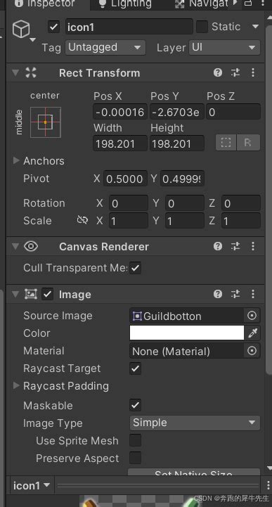 Unity学习52：ui的最基础组件 Rect Transform，锚点anchor，支点轴心点 Pivot Csdn博客