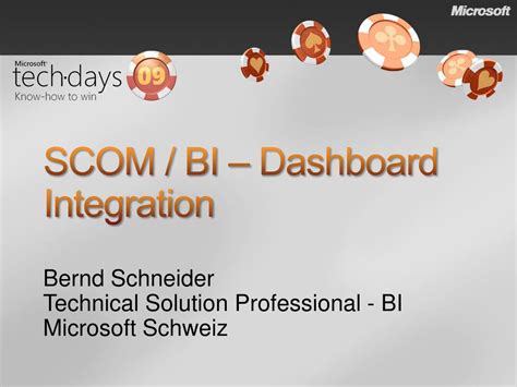 Ppt Scom Bi Dashboard Integration Powerpoint Presentation Free