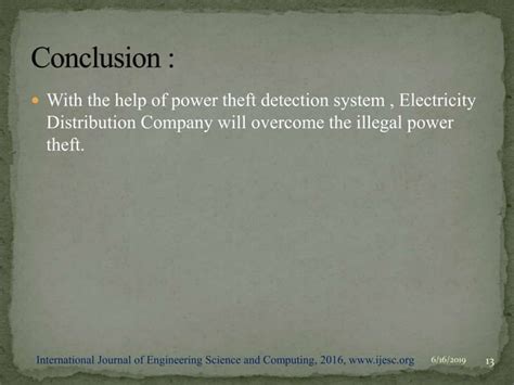 Power Theft Detection Pptx