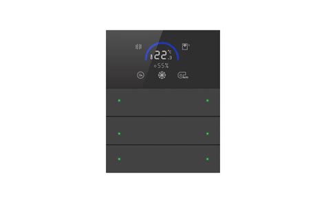 KNX Metal Thermostat With 6 Buttons Keypad Bee Controls By ADGSC Group
