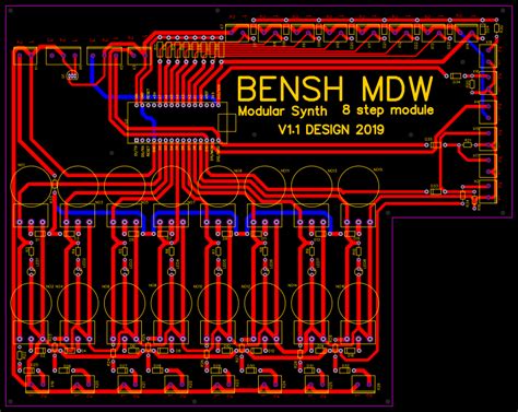 Modular Synth 8 Step Sequenzer Arduino Based Easyeda Open Source