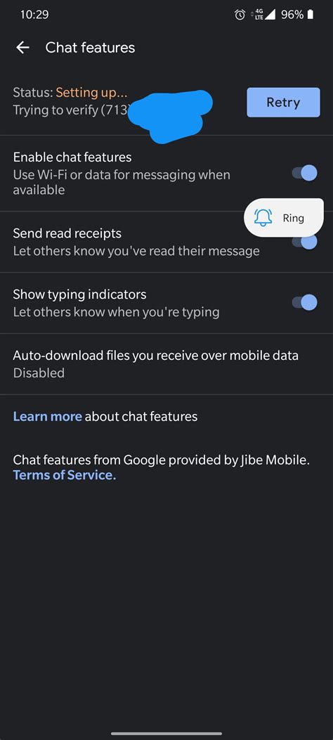 RCS Stuck At Setting Up R Tmobile