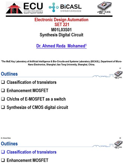 Set221 Lec 03 Cmos Vlsi Design Pdf Mosfet Field Effect Transistor