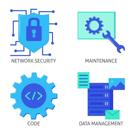 Premium Vector Software Data Icon Set