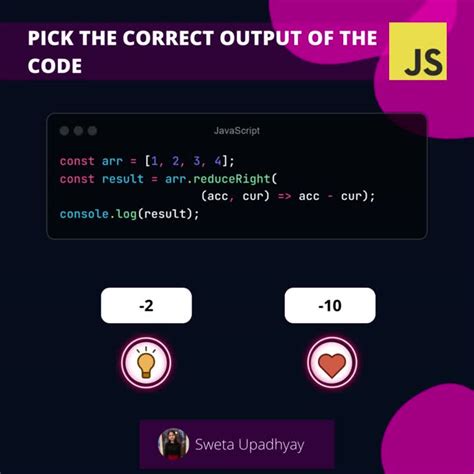 Sweta Upadhyay On Linkedin Javascript Coders Javascript Javascriptquiz Codingchallenge