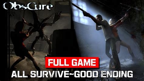 Obscure Full Game Walkthrough No Commentary All Survive Good Ending