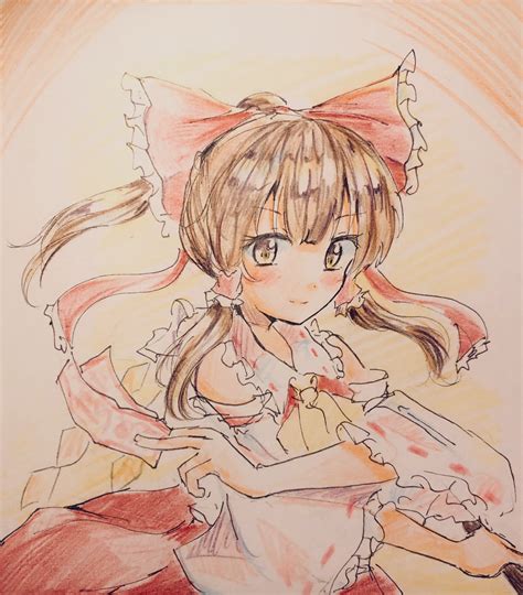 Hakurei Reimu Touhou Drawn By Orya Danbooru