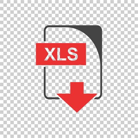 XLS Icon Vector Stock Vector Illustration Of Icon Mark