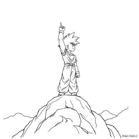 Gohan Coloring Page