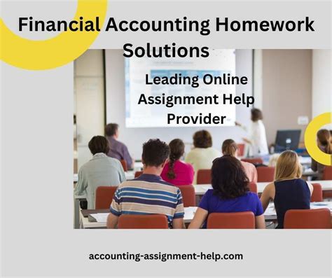 Financial Accounting Homework Solutions Accounting Assignment Help Online