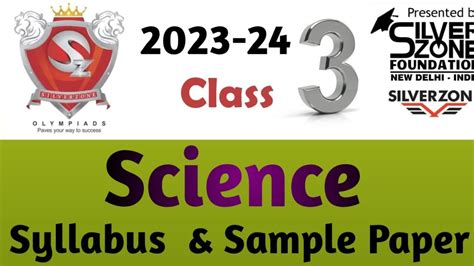 Silverzone Class 3rd Science Olympiad Syllabus And Sample Paperios Science International