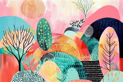 abstract forest landscape stock illustration illustration of fantasy