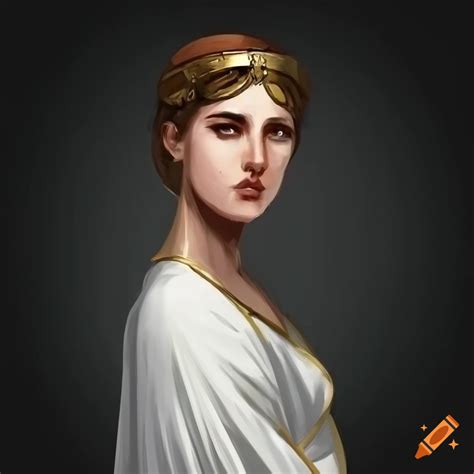Fantasy Portrait Of A Young Woman In Roman Clothes On Craiyon