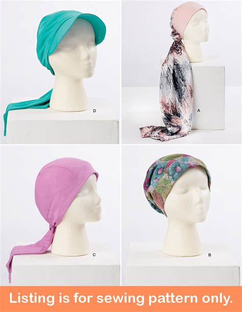 Hat Sewing Pattern Sew Womens Headwear Turban Headwrap Head Wrap