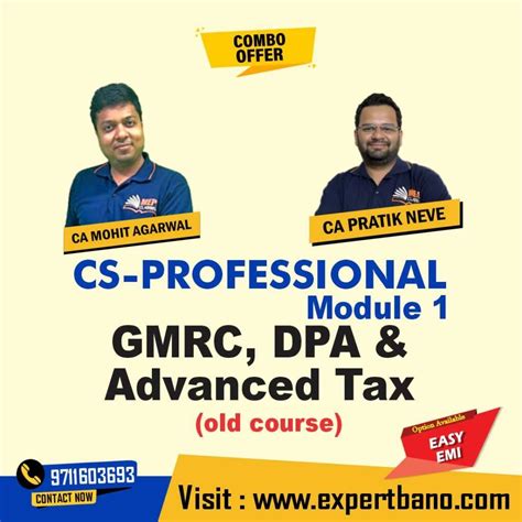 Cs Professional Module 1 Gmrc Dpa And Advanced Tax Combo Offer By Mepl