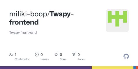 Github Miliki Booptwspy Frontend Twspy Front End