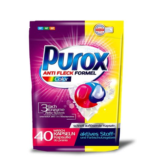 PUROX kapsułki do prania Color 40 szt. 14525000786 - Allegro.pl