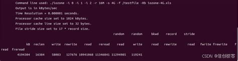 iozone测试工具使用说明 csdn博客