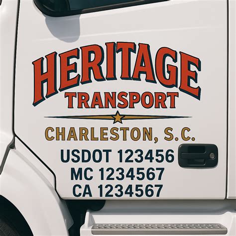 Custom Truck Door Decal Sticker Signs Us Dot Compliant Truck Door Le
