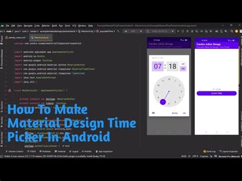 How To Make Material Design Time Picker In Android YouTube