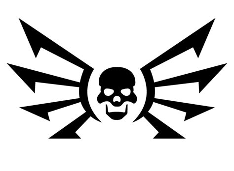Strogg Military Insignia White And Black Imgur