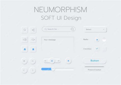 Premium Vector 3d Neumorphism Soft Ui Design 3d Buttons