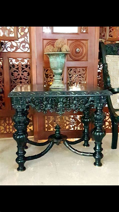 Reproduction Ebony Wood Table Chamika Prasad