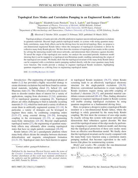 pdf topological zero modes and correlation pumping in an engineered