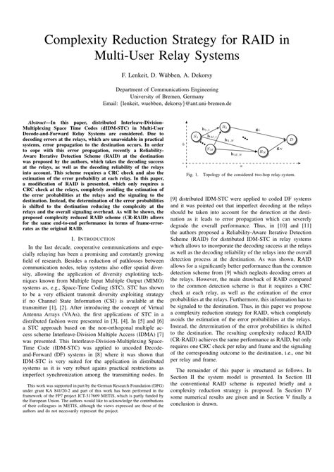 Pdf Complexity Reduction Strategy For Raid In Multi User Relay Systems