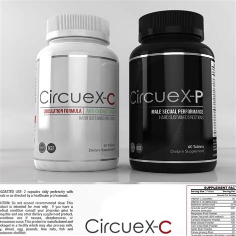 Guaranteed Label For Science Backed Dual Pack Male Sexual Enhancement Supplement Formula