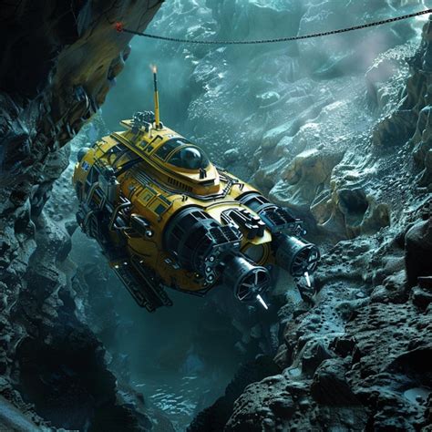 Deepsea Mining Submarine Extracting Rare Minerals From Hydrothermal